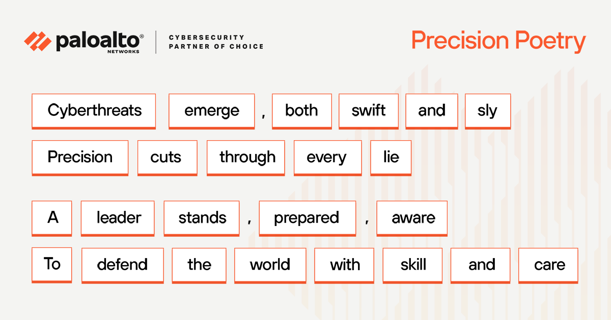 Precision Poetry by Palo Alto Networks